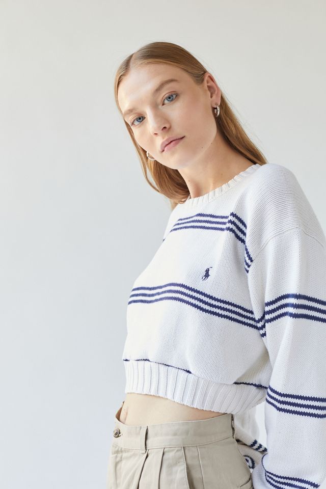 Urban Renewal Remade Striped Cropped Sweater | Urban Outfitters