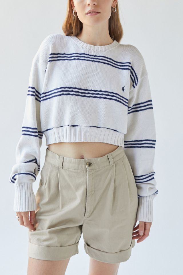 Urban Renewal Remade Striped Cropped Sweater | Urban Outfitters