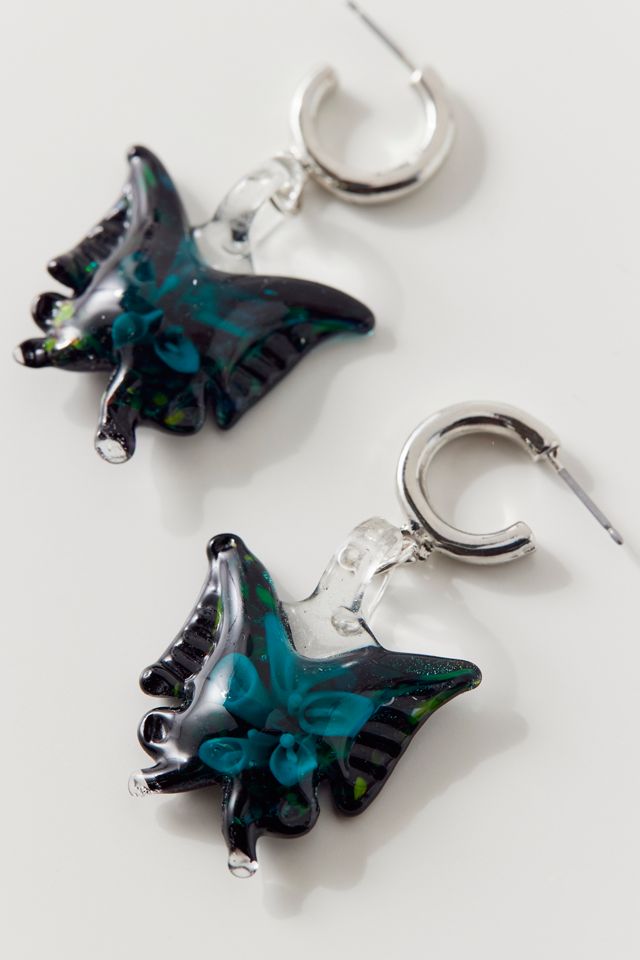 Glass Charm Hoop Earring | Urban Outfitters