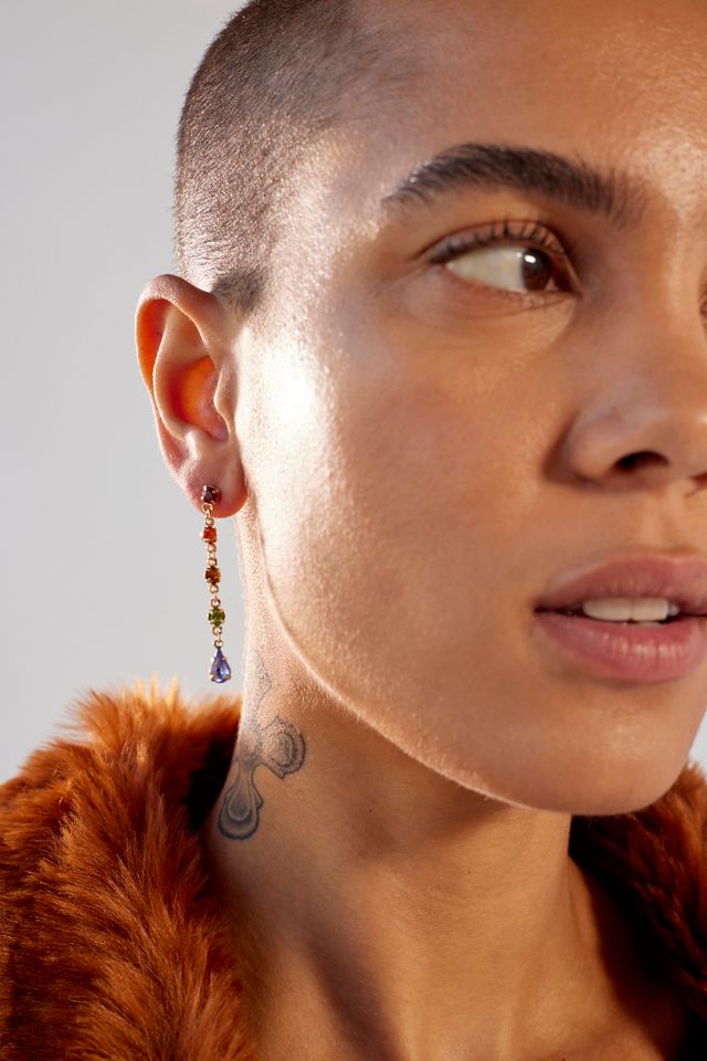 Rhinestone Chain Earring Set | Urban Outfitters