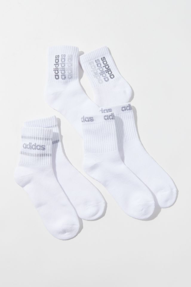 adidas Sport Linear High Quarter Sock 4-Pack | Urban Outfitters