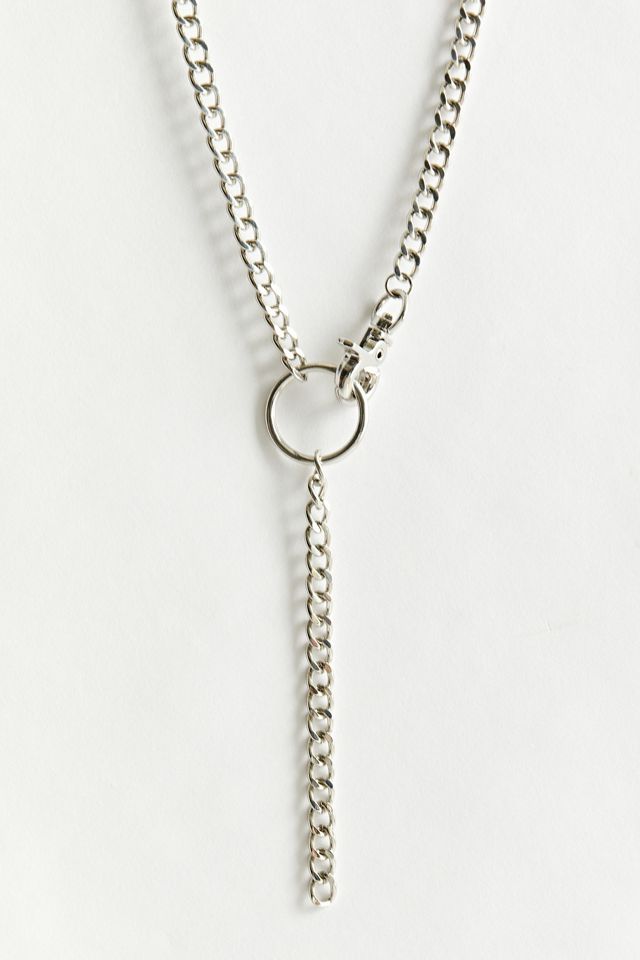 Curb Chain Lariat Necklace | Urban Outfitters