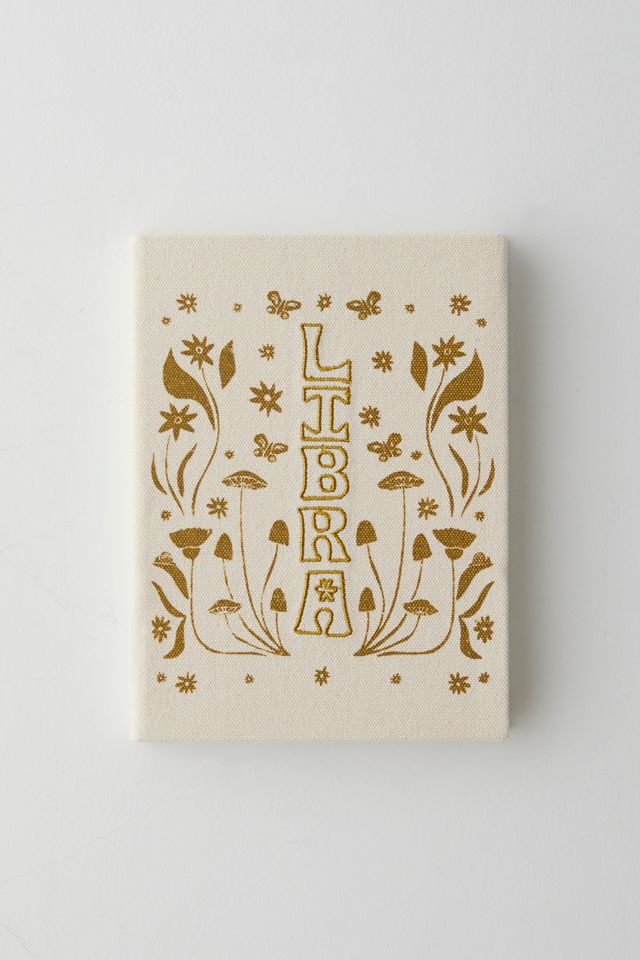 Libra Zodiac Embroidered Journal | Urban Outfitters