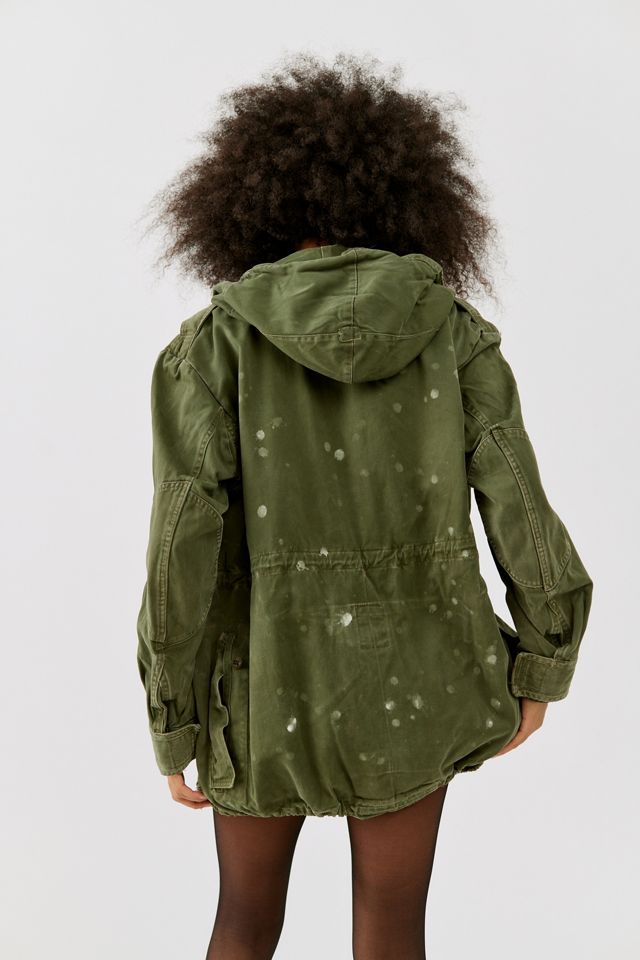 Urban Renewal Vintage Paint Splatter Parka Jacket | Urban Outfitters