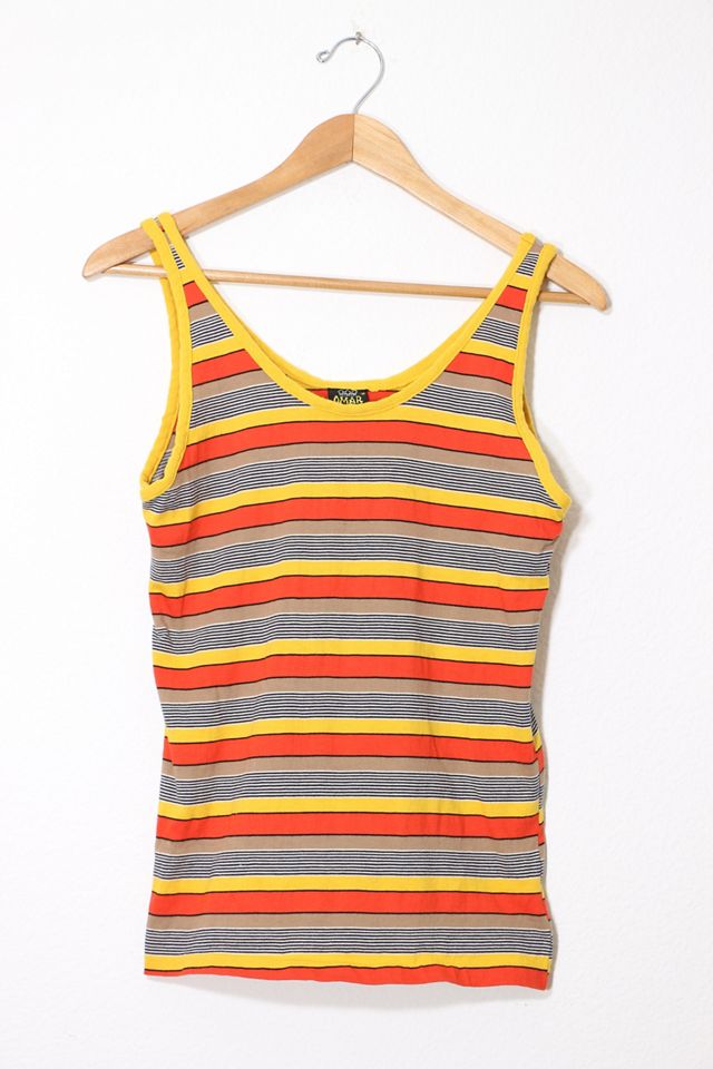 Vintage Striped 1980s Tank Top | Urban Outfitters