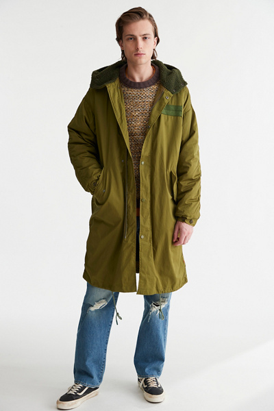 BDG Longline Fleece Lined Parka Jacket | Urban Outfitters