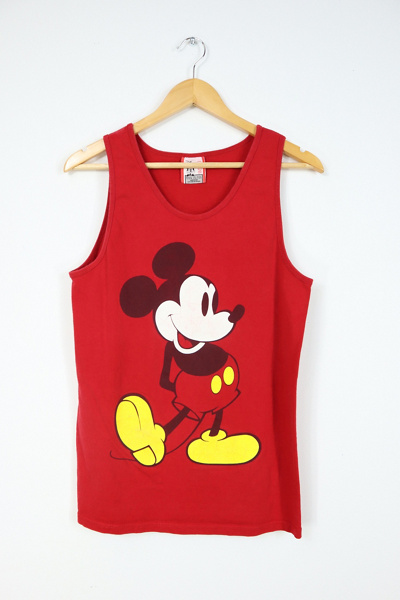 Vintage Red Mickey Mouse Tank Top | Urban Outfitters
