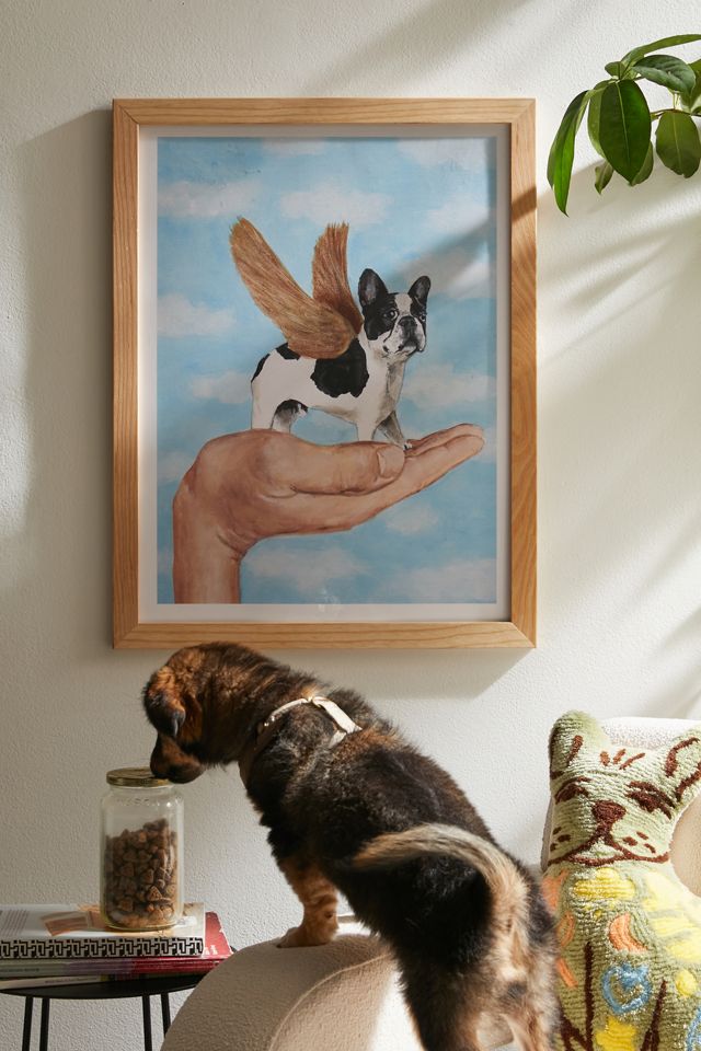 Reproduction artistique Frenchie With Golden Wings Coco de Paris ...