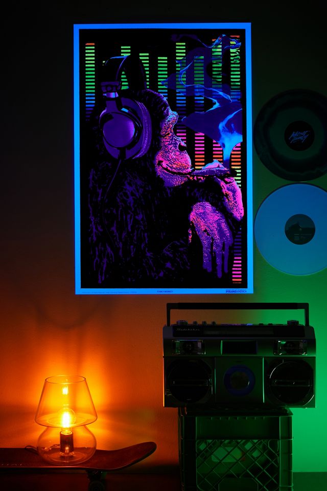 Funky Monkey Blacklight Poster | Urban Outfitters