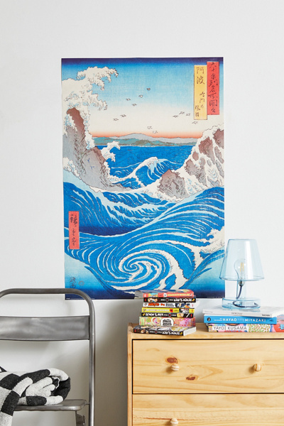 Hiroshige Naruto Waves Poster | Urban Outfitters