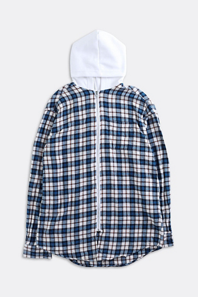 Frankie Collective Rework Hooded Flannel 008 | Urban Outfitters