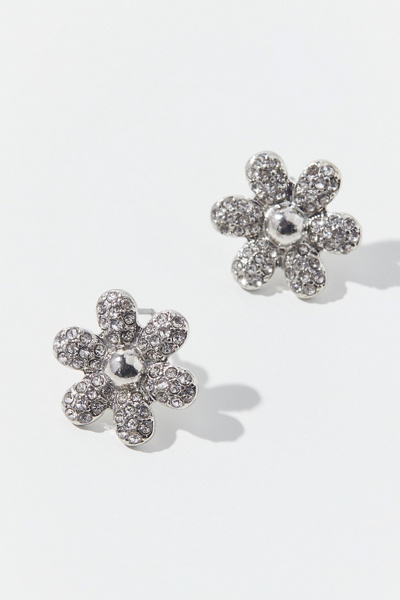 Brenna Rhinestone Flower Post Earring | Urban Outfitters