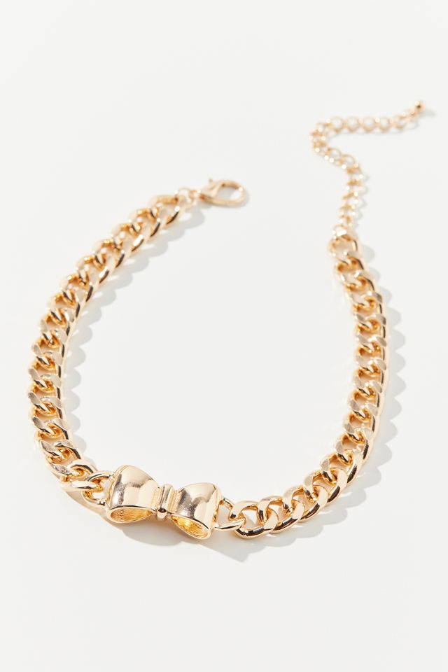 Carla Statement Bow Chain Necklace | Urban Outfitters