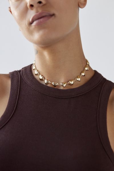 Heart Collar Necklace Urban Outfitters