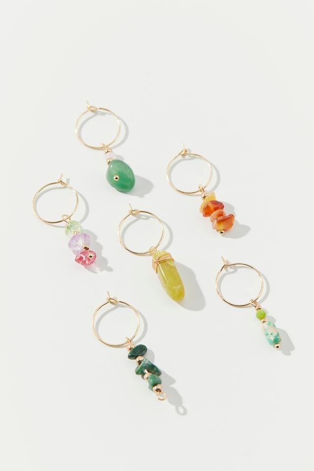 Stone Charm Hair Ring Set | Urban Outfitters