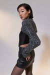UO Aimee Fluffy Sparkle Shrug Sweater | Urban Outfitters