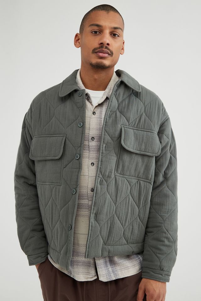 Standard Cloth Lightweight Quilted Shirt Jacket | Urban Outfitters