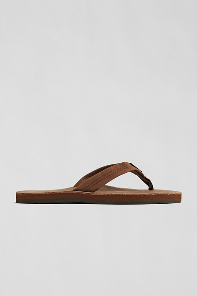 Rainbow Single Layer Leather Flip Flop | Urban Outfitters