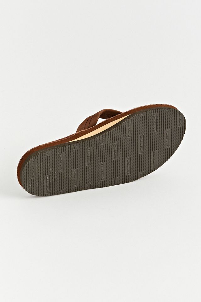 Rainbow Single Layer Leather Flip Flop | Urban Outfitters