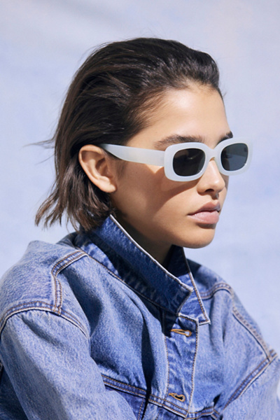 Lola Rounded Rectangle Sunglasses | Urban Outfitters Canada