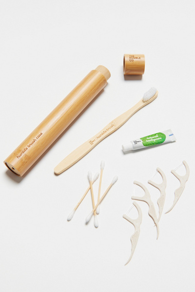 The Humble Co. Humble Kit Bamboo Toothbrush With Case | Urban Outfitters