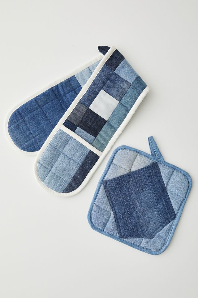 Denim Double Oven Mitt | Urban Outfitters
