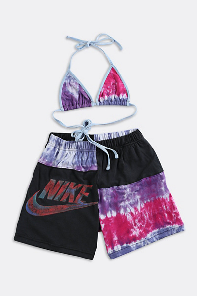 Frankie Collective Rework Nike Patchwork Tee Shorts Set 162 | Urban ...
