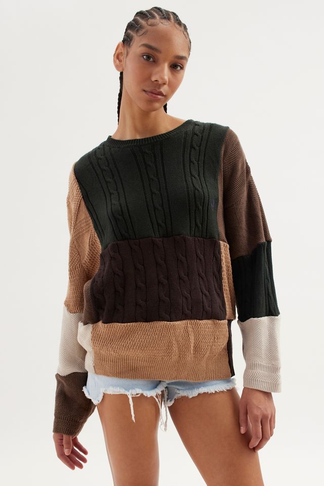 Urban Renewal Remade Squares Pieced Sweater | Urban Outfitters