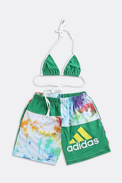 Frankie Collective Rework Adidas Patchwork Tee Short Set 069 Urban Outfitters