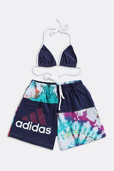Frankie Collective Rework Adidas Patchwork Tee Short Set 071 | Urban ...