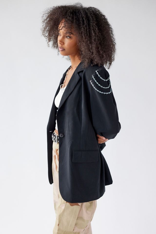 Urban Renewal Remade Chain Shoulder Blazer | Urban Outfitters