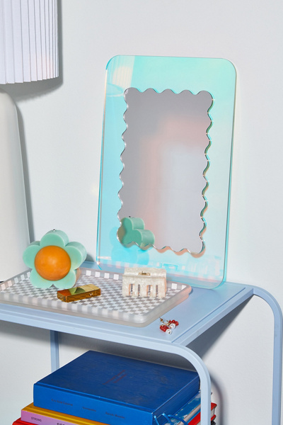 Galisfly Wavy Reflector Wall Mirror | Urban Outfitters