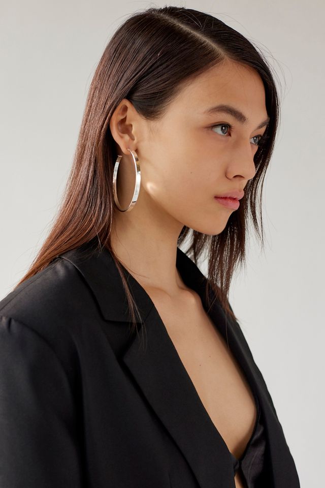 Oversized Flat Hoop Earring | Urban Outfitters