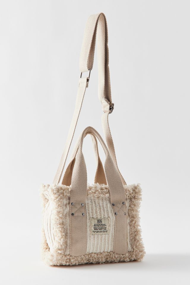BDG Serena Fleece Mini Tote Bag | Urban Outfitters