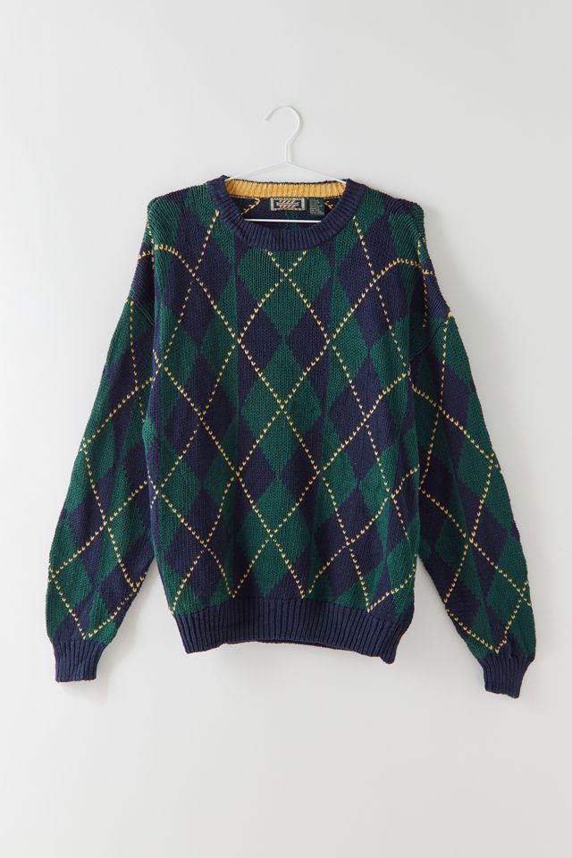 Vintage Argyle Sweater | Urban Outfitters