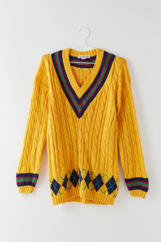 Vintage V-Neck Sweater | Urban Outfitters