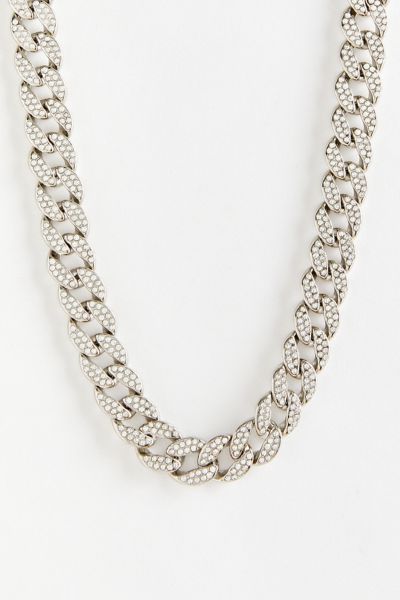Rhinestone Curb Chain Necklace | Urban Outfitters Rhinestone Curb Chain Necklace | Urban Outfitters