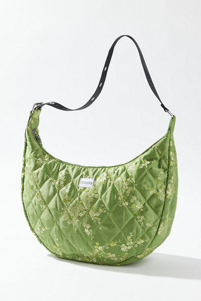 Núnoo Stella Flower Silk Crescent Bag | Urban Outfitters Canada