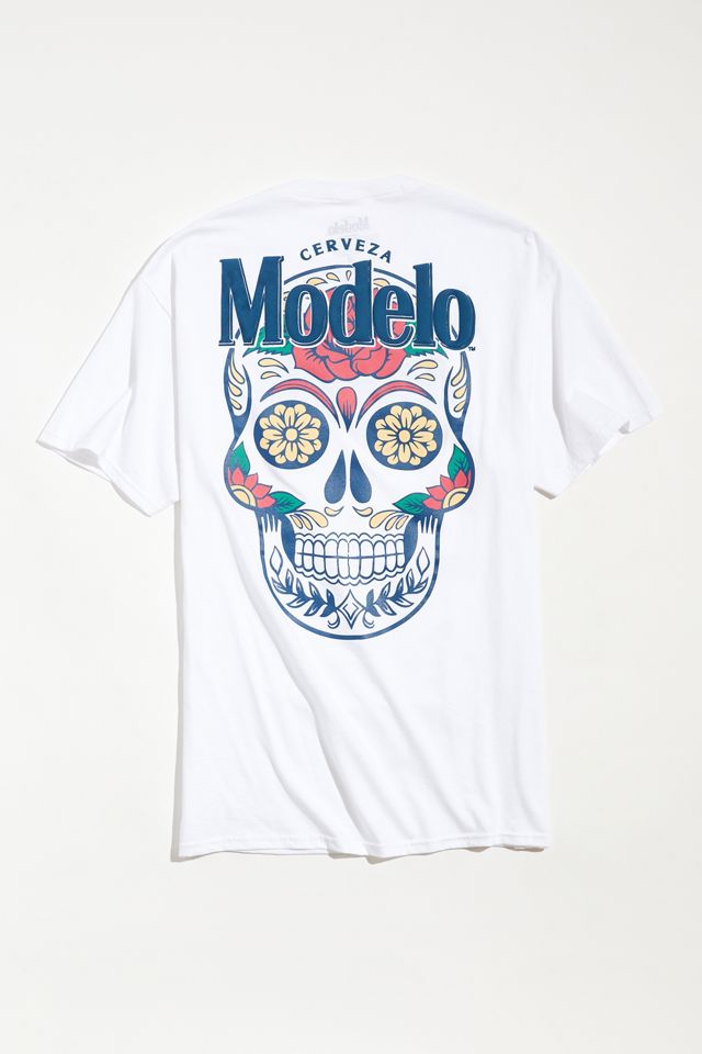 Modelo Cerveza Skull Tee | Urban Outfitters