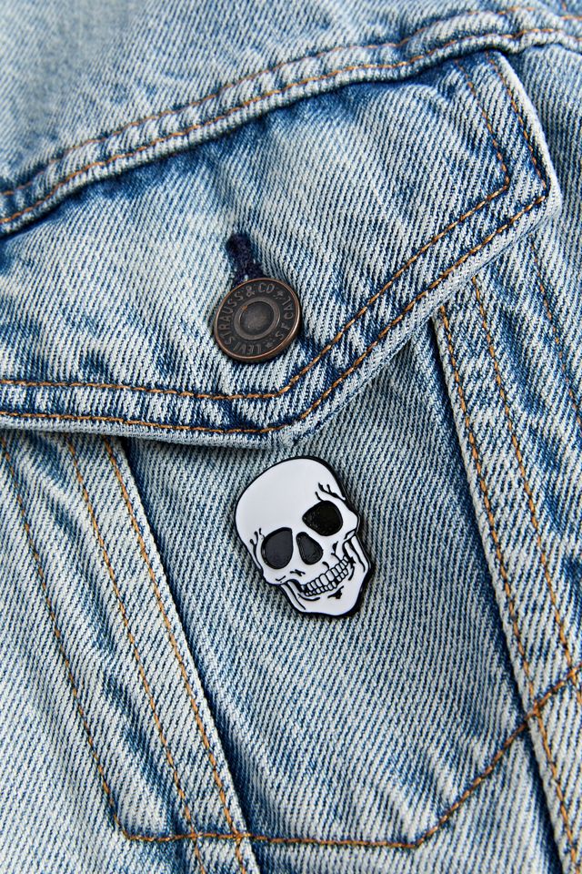 Skull Enamel Pin | Urban Outfitters