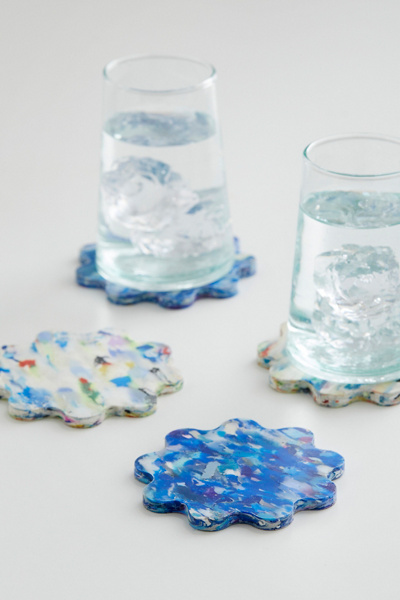 Faye Recycled Coaster - Set Of 4 | Urban Outfitters