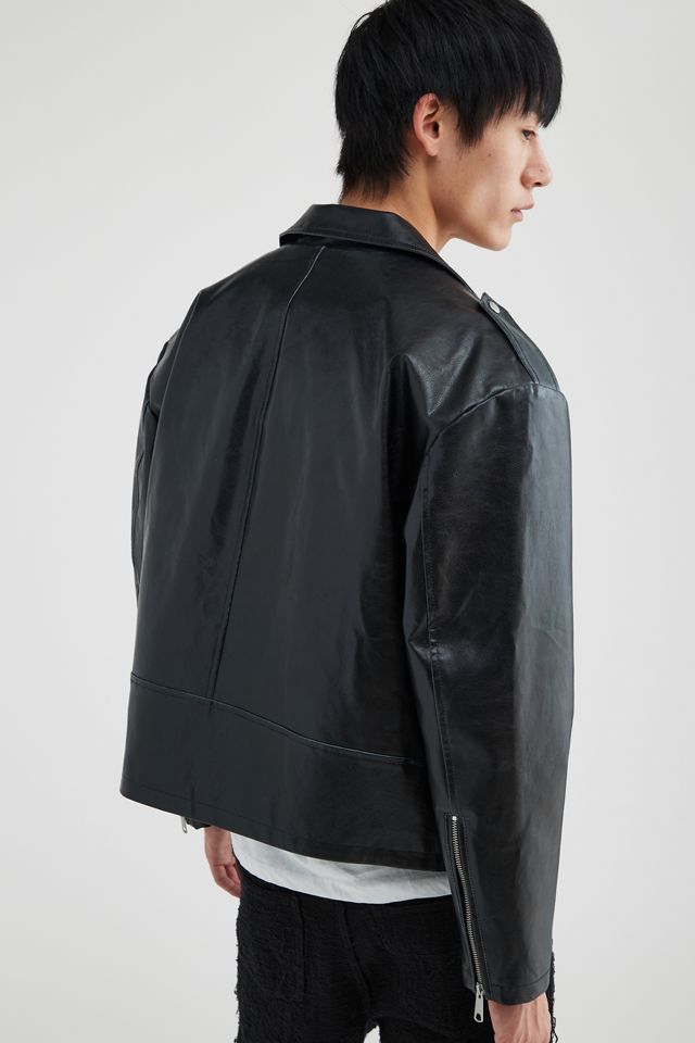 Standard Cloth Faux Leather Biker Jacket | Urban Outfitters
