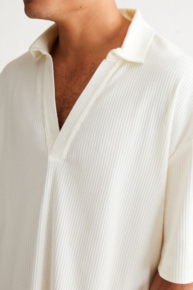 Standard Cloth Angus Popover Polo Shirt | Urban Outfitters
