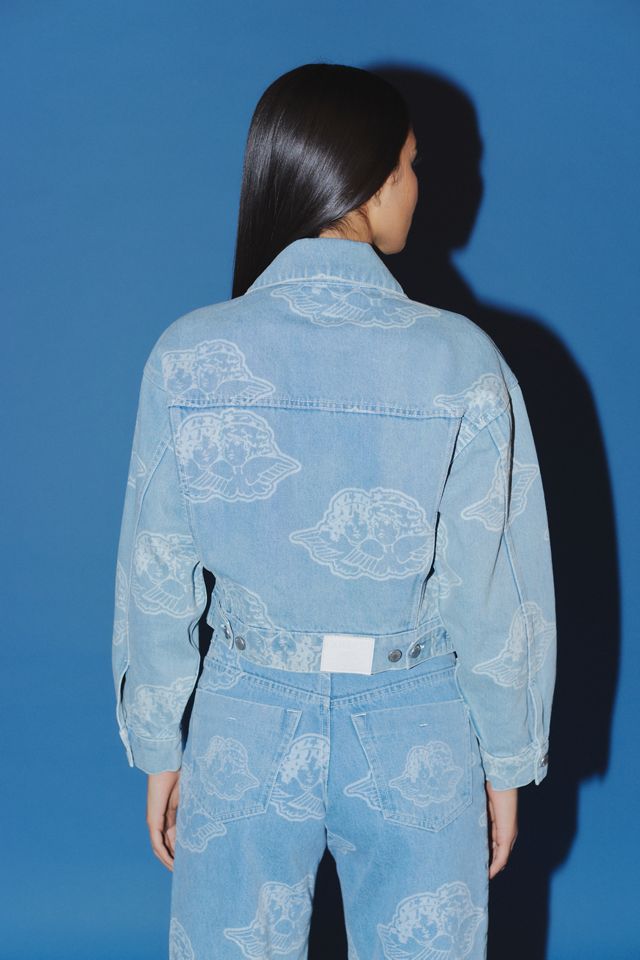 Fiorucci Allover Angel Denim Jacket | Urban Outfitters