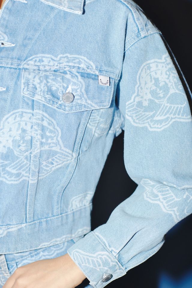 Fiorucci Allover Angel Denim Jacket | Urban Outfitters