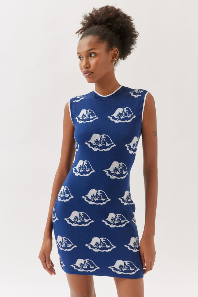 Fiorucci Intarsia Angels Mini Dress | Urban Outfitters