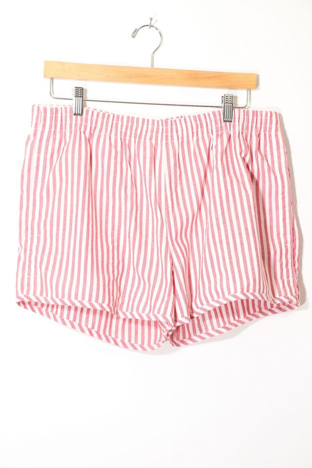 Vintage Striped 1970s Lined Poly Cotton Swim Trunk | Urban Outfitters
