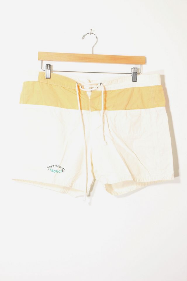 Vintage Matinique Cotton And Lined Toggle Closure Swim Trunk | Urban ...