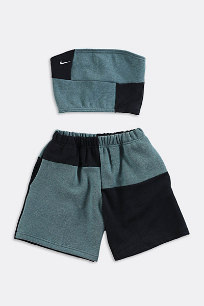 Frankie Collective Rework Nike Patchwork Sweatshort Set 108 | Urban ...