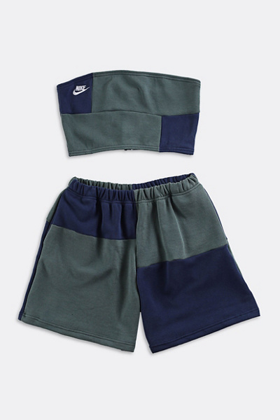 Frankie Collective Rework Nike Patchwork Sweatshort Set 109 | Urban ...